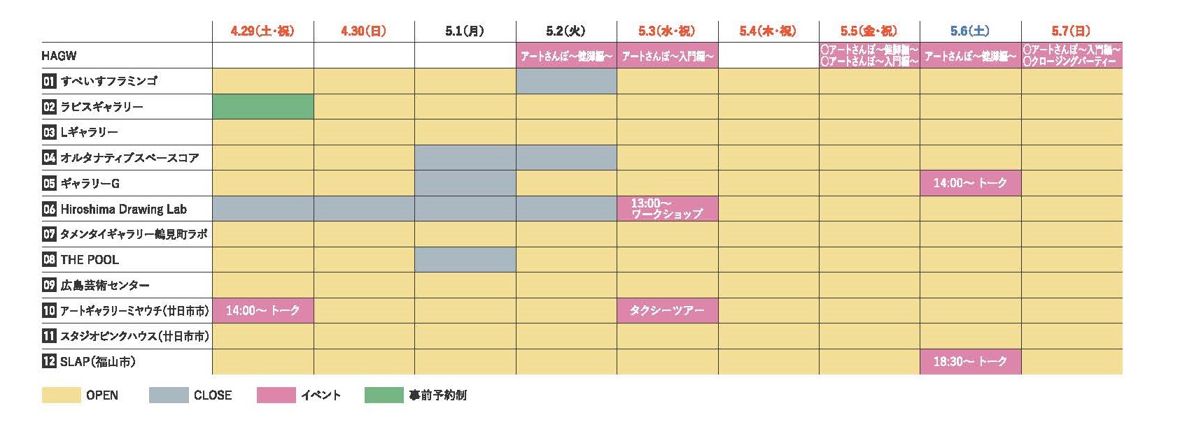 【HAGW2023】galleries & exhibitions - Hiroshima Art Galleries Week (HAGW)